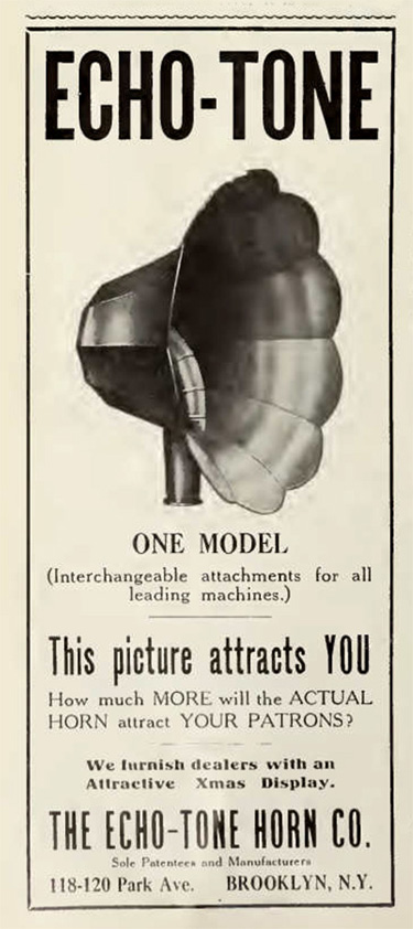 Victor III Phonograph with Echo-Tone Horn